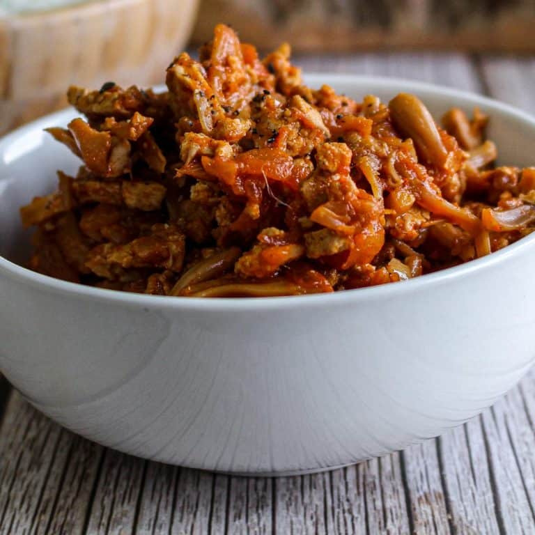 Vegan Jackfruit Shredded Chicken - Vegan & Gluten-Free Meals Under 400 ...